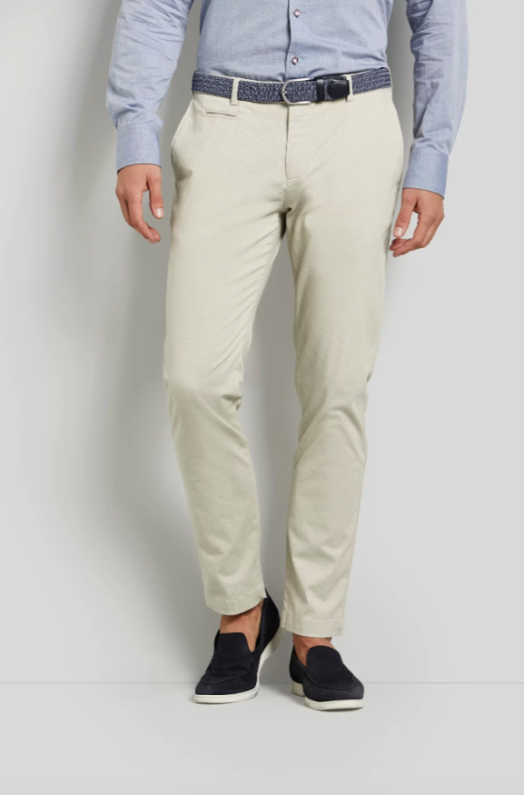Bugatti Stretch Cotton Diamond Check Chinos (multiple colors) | Everard ...