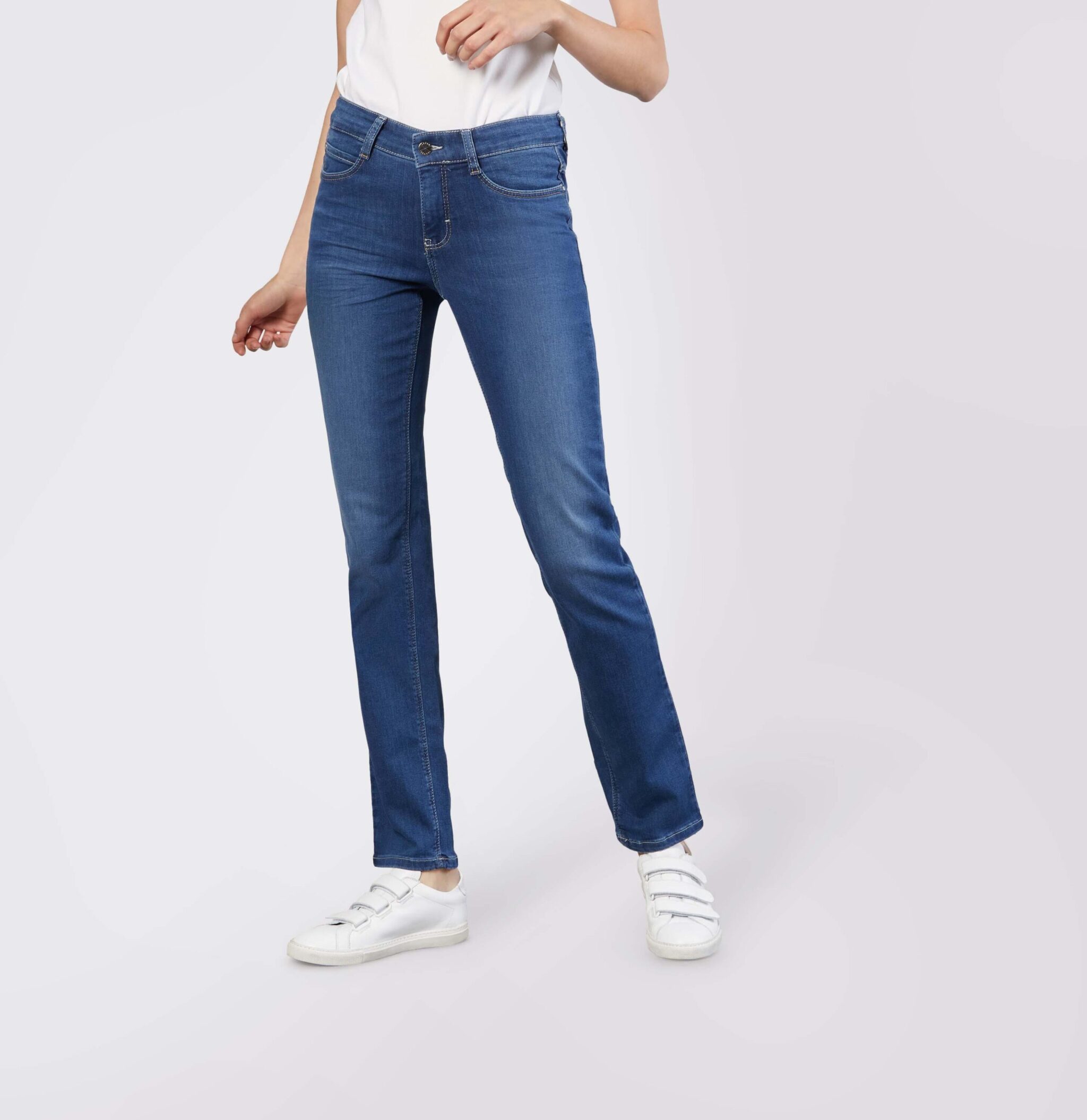 MAC Jean Dream Straight Leg Mid Blue Authentic | Everard’s Clothing