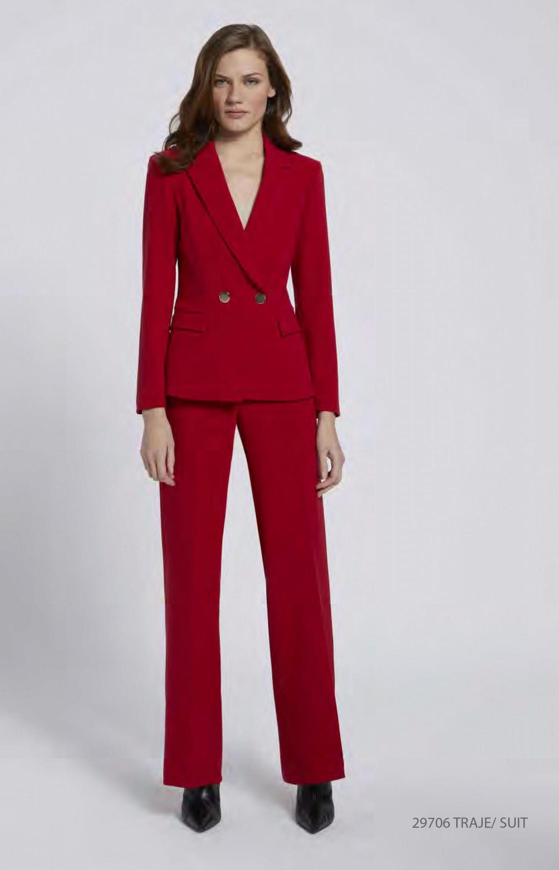 Red Pantsuit | Everard’s Clothing